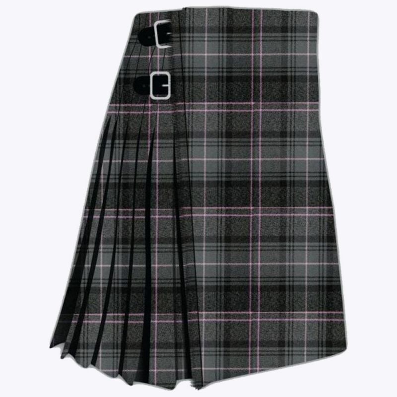 Highland Granite Pink Tartan Kilt - Custom Made for Men